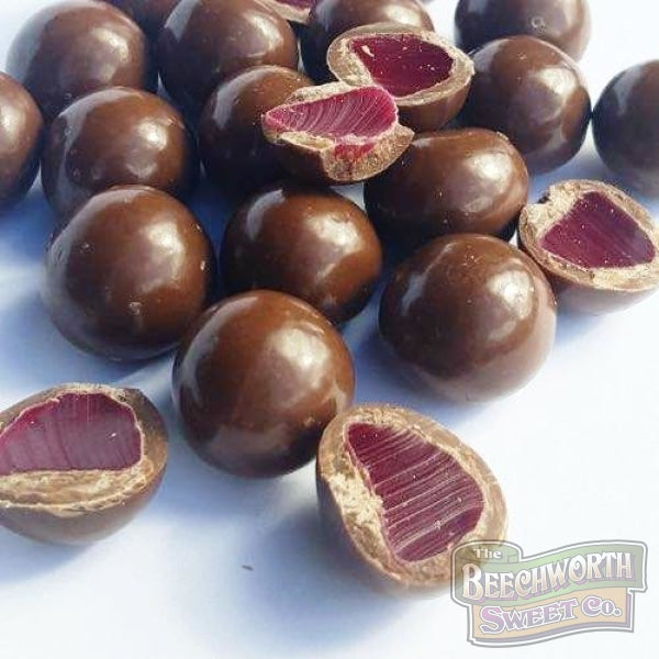 Dark Chocolate Coated Raspberry Jellies – The Beechworth Sweet Co.