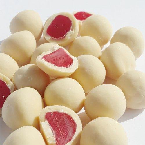 White Chocolate Coated Raspberry Jellies – The Beechworth Sweet Co.